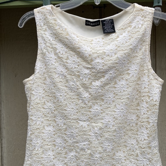 George | Tops | George Cream Colored Lace Shell | Poshmark
